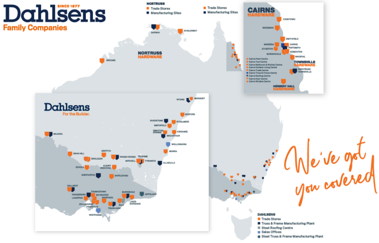 Steel truss and frame - Dahlsens